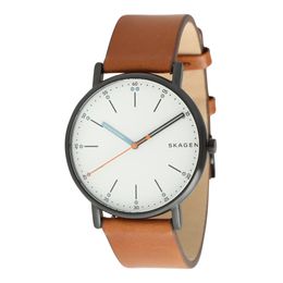 Skagen Uhr 'Signatur' Herren Gr&ouml;&szlig;e One Size hellbraun / wei&szlig;