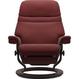 Relaxsessel stressless, B:79cm H:103cm T:78cm, rot, Leder BATICK: BATICK ist ein leicht korrigiertes, durchgef&auml;rbtes und genarbtes M&ouml;belleder, bei