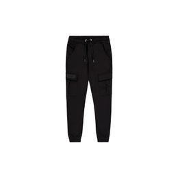 Herren Jogginghose "Terry Jogger", schwarz, Gr. S, Alpha Industries, Obermaterial: 80% Baumwolle, 20% Polyester, Hosen