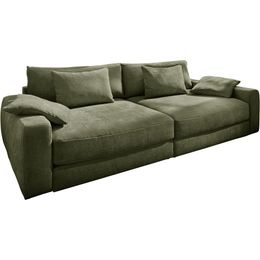 Jockenh&ouml;fer Big-Sofa, B:290cm T:135cmgr&uuml;n, JOCKENH&Ouml;FER GRUPPE, Korpus: 100% Polyester;Kissen: 100% Polyester, Sofas, "Milano XXL, B: 290 cm", mit Zierkissen,
