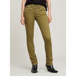 G-Star Raw G-STAR Damen Chinohose "Midge Slim Straight Chino"ensis gr&uuml;n gd, Gr. 24, Obermaterial: 97% Baumwolle, 3% Elasthan, Hosen