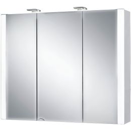 Spiegelschrank Jokey, B:80cm H:69cm T:17cm, wei&szlig;, MDF, Badezimmer, Schr&auml;nke, "Jarvis", wei&szlig;, 80 cm Breite