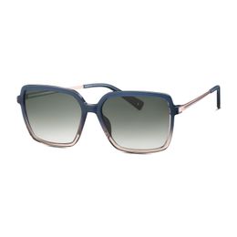 BRENDEL EYEWEAR Damen Sonnenbrille "Modell 907051"blau, beige, leicht gl&auml;nzend, mehrfarbig, Sonnenbrillen, Form Karree/Eckig, Logoschriftzug auf