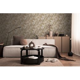 A.S. Cr&eacute;ation A.S. CR&Eacute;ATION Vliestapete "Dschungel-Tapete in verschiedenen Farben botanisch", B/L: 0,53m x 10,05m, Rollen: 1beige, Schlafzimmer, Tapeten