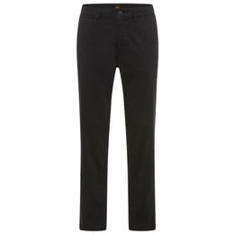 BOSS Orange Herren Chinohose "Regular", schwarz, Gr. 31, Web, Obermaterial: 97% Baumwolle, 3% Elasthan, Hosen, in gerader From