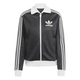 adidas originals Sweatjacke 'Classic' Damen Gr&ouml;&szlig;e L schwarzmeliert / wei&szlig;