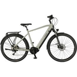 Prophete E-Bike "Entdecker 5.0", 54cm, 28 Zoll (71,12cm), grau, Elektrofahrr&auml;der, Pedelec, Elektrofahrrad f&uuml;r Herren