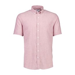 LINDBERGH Herren Leinenhemd "Leinenhemd Relaxed Fit", rosa, Gr. L, Obermaterial: 55% Leinen, 45% Baumwolle, Hemden