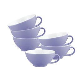 Seltmann Weiden Tasse "Teetassen Liberty Pure Colors 140 ml 6er Set", 4,3cm, 140ml, 6, lila, Trinkgef&auml;&szlig;e, Sp&uuml;lmaschinenfest, Mikrowellensicher,