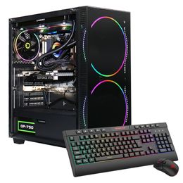GAMEMAX Gaming-PC "Black Hole 7642 AMD Ryzen 5 9600X RTX 5070 32GB DDR5 1TB SSD", Microsoft Windows 11 Home (64 Bit), 32 GB RAM 1.000 GB SSD,