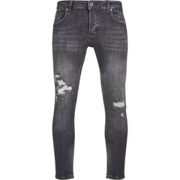 2Y Premium Herren Bequeme Jeans "2Y Premium Herren 2Y Skinny Fit Jeans"schwarz, Gr. 31, unifarben, 97% Baumwolle, 3% Elasthan, Jeans