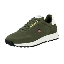 Gant Herren Sneaker "Garold", Gr. 42, gr&uuml;n, Lederimitat, Textil, Schuhe, Schn&uuml;rschuh, Freizeitschuh im Materialmix