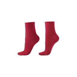 CALZEDONIA Socks female Red size 36-38