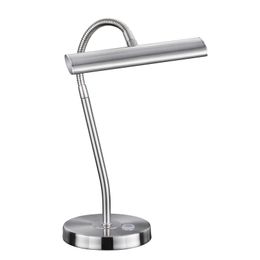 Trio LEUCHTEN LED Tischleuchte "Curtis", 1, &Oslash; 12cm H: 35cm, grau, Leuchten