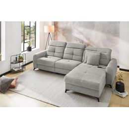 Jockenh&ouml;fer Ecksofa, B:288cm T:110cmhellgrau 432, 19, JOCKENH&Ouml;FER GRUPPE, Korpus: 100% Polyester;Kissen: 100% Polyester, Wohnzimmer, Sofas, "Chillout L-Form, B:
