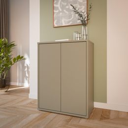 Kommode FORTE, B:74,5cm H:99,1cm T:41,5cm, beige, Holzwerkstoff, Flur, Sideboards, "Alice Springs. Kommode, 2 T&uuml;ren, B/H/T 74,5/99,1/41,5 cm", T&uuml;ren