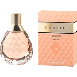 Bugatti Damen Eau de Parfum "Bugatti Felicit&agrave; Apricot for her EdP 60ml", transparent, Parf&uuml;ms, Fruchtiger Duft mit Aprikose, Pinke Grapefruit,
