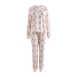 Cath Kidston Pyjama Damen Gr&ouml;&szlig;e XL blau / gelb / pink / pastellpink Winterkleid