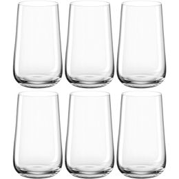 Leonardo Longdrinkglas "BRUNELLI", &Oslash; 7cm x 14cm, 530ml, 6 Stk., transparent, Trinkgef&auml;&szlig;e, 530 ml, 6-teilig