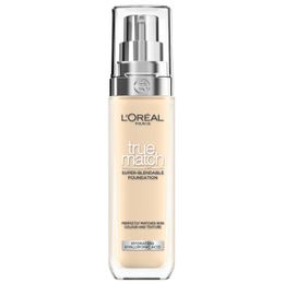 L'Or&eacute;al L'OR&Eacute;AL PARIS Damen Foundation "TRUE MATCH FOUNDATION", 30ml, beige, Teint-Kosmetika, l&auml;sst sich m&uuml;helos verblenden, ohne sichtbare R&auml;nder zu