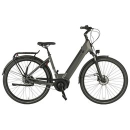 Prophete E-Bike "Geniesser 3.0", 48cm, 28 Zoll (71,12cm), grau, Elektrofahrr&auml;der, Pedelec, Elektrofahrrad f&uuml;r Damen u. Herren