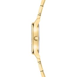 Tamaris Damen Quarzuhr "TT-0045-MQ", gold, Armbanduhren, Armbanduhr, Damenuhr, Edelstahlarmband, analog, Zirkonia (synth.)