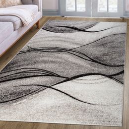 Teppich OTTO HOME, B:200cm H:9mm L:300cm, beige, Kunstfaser, Wohnzimmer, Teppiche, "Tritom", mit besonders weichem Flor, Kurzflor, modernes Wellen