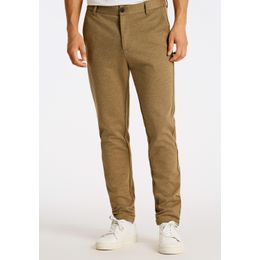 LINDBERGH Herren Stoffhose "Stoffhose Slim Fit", beige, Gr. S, Obermaterial: 75% Polyester, 22% Viskose, 3% Elasthan, Hosen
