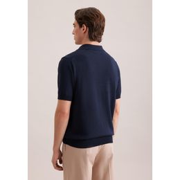 Seidensticker Herren Poloshirt "Schwarze Rose"navy, Gr. S, unifarben, 60% Baumwolle, 40% Leinen, Shirts, Polo Uni
