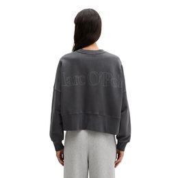 Marc O'Polo MARC O'POLO Damen Sweatshirt, grau, Gr. XL, Sweatware, Obermaterial: 100% Baumwolle, Sweatshirts, relaxed fit mit recycelter Baumwolle, cropped,