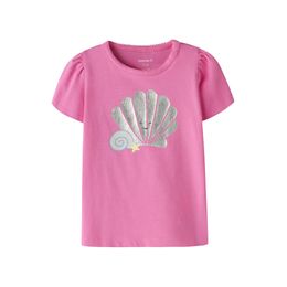 name it T-Shirt 'NBFFILLAZ' Gr&ouml;&szlig;e 80 rauchblau / pastellgelb / pink / silber