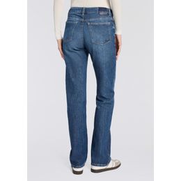 BOSS Orange Damen Straight-Jeans "ADA HR 13.0 Premium Damenmode"dunkelblau 402, Gr. 26, unifarben, Denim/Jeans, Obermaterial: 100% Baumwolle, Jeans,