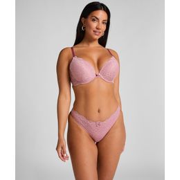 Hunkem&ouml;ller HUNKEM&Ouml;LLER Damen String "String Marine", Gr. Mrosa, 89% Polyamid, 11% Elasthan, Unterhosen
