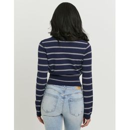 Tally Weijl Damen Strickjacke "SCAVIFRANKI", blau, Gr. S, unifarben, Strick, Obermaterial: 45% Polyester, 38% Viskose, 17% Polyamid, Strickjacken,
