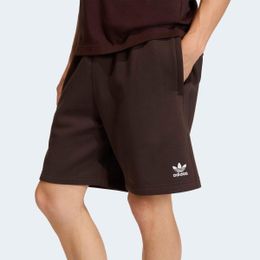 Shorts adidas originals "TREFOIL ESSENTIALS 7 INCH FLEECE", Herren, Gr. S, N-Gr, aurora coffee, normal, gr., Obermaterial: 82% Baumwolle, 18% Polyester, Hosen Shorts, sportlicher Stil, f&uuml;r vielseitige Alltagsaktivit&auml;ten