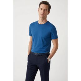 Herren T-Shirt "S/S CREW NECK 3PK", Calvin Klein Underwear, Gr. XLblau bay, minnow, medieval blau, Jersey, Obermaterial: 100% Baumwolle, Basic,