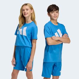 M&auml;dchen T-Shirt "ESSENTIALS KIDS"ray blau, wei&szlig;, Gr. 152, adidas Sportswear, Obermaterial: 100% Baumwolle, Shirts, f&uuml;r Kinder und Teens, mit
