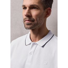 Street One MEN Herren Poloshirthellwei&szlig;, Gr. XXL, unifarben, Web, 100% Baumwolle, Shirts, aus reiner Baumwolle