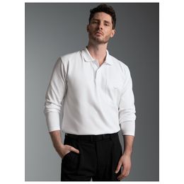 TRIGEMA Herren Poloshirt "TRIGEMA Poloshirt mit Brusttasche"wei&szlig;, Basic, Gr. XL, Piqu&eacute;, 100% Baumwolle, Shirts