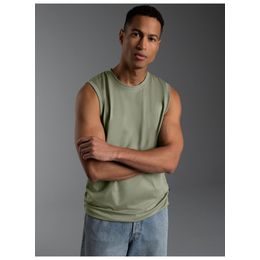 TRIGEMA Herren Tr&auml;gertop "TRIGEMA Tr&auml;gershirt aus Single-Jersey"salbei, Basic, Gr. M, Single Jersey, 100% Baumwolle, Tops