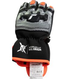Reusch Damen Skihandschuhe "Worldcup Warrior DH"schwarz, silberfarben, Gr. 8, mehrfarbig, 75% Polyester, 20% Ziegenleder, 5% Lederimitat, Handschuhe,