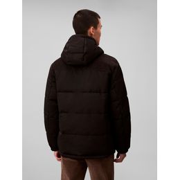 Herren Steppjacke, schwarz, Gr. XL, Calvin Klein Jeans, unifarben, Web, Obermaterial: 88% Polyester, 10% Polyamid, 2% Elasthan, Jacken, Kapuze,