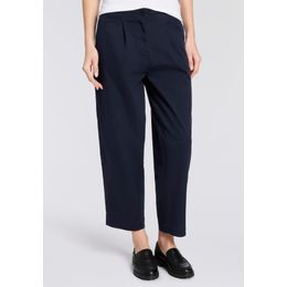 BOSS Orange Damen Chinohose "Taquina Premium Damenmode"dunkelblau 408, Gr. 34, unifarben, Twill, Obermaterial: 98% Baumwolle, 2% Elasthan, Hosen, in