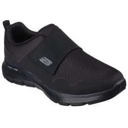 Skechers Herren Slip-On Sneaker "FLEX ADVANTAGE 4.0-UPSHIFT", Gr. 41, schwarz, Leder, Synthetik, Textil, Schuhe, Slipper, Freizeitschuh im