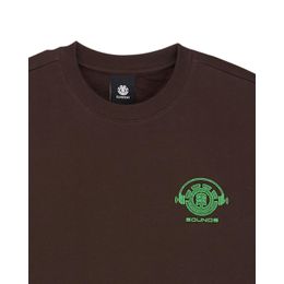 Element Herren Sweatshirt "Listen To", braun, Gr. L, Obermaterial: 70% Baumwolle, 30% Baumwolle., Sweatshirts