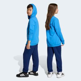 Jungen Trainingsanzug "ESSENTIALS KINDER", blau, Gr. 152, adidas Sportswear, Obermaterial: 52% Baumwolle, 48% Polyester, Sportanz&uuml;ge, zweiteilig, aus