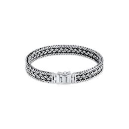 Kuzzoi Herren Armband "Unisex K&ouml;nigskette Kastenverschluss 925er Silber", 21cm, ohne Stein, Silber 925 (Sterlingsilber), silber, Silber 925