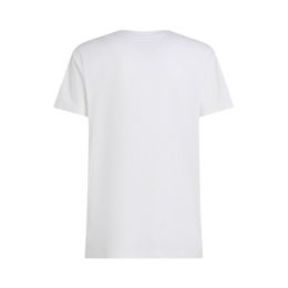 Tommy Hilfiger Herren T-Shirt "ESSENTIAL REGULAR FIT SOLID mit Stickerei", wei&szlig;, Gr. S, unifarben, Single Jersey, Obermaterial: 100% Baumwolle,