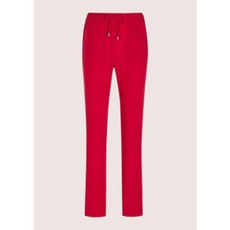 Madeleine Mode MADELEINE Damen Jogger Pants "Joggpants Schlupfhose mit Bindeband", rot, Gr. 42, Obermaterial: 91% Polyester PES. 9% Elasthan EL., Hosen