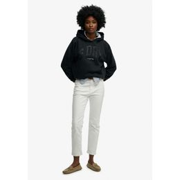 Superdry Damen Kapuzensweatshirt "COUNTRY CLUB VARSITY HOOD"eclipse navy, Gr. S, bedruckt, Sweatware, Obermaterial: 70% Baumwolle, 30% Polyester,